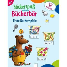 arena Stickerspaß mit dem Bücherbär / Stickerspaß mit dem Bücherbär. Erste Rechenspiele - Silke Reimers, Kartoniert (TB)
