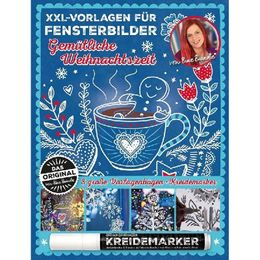 XXL Vorlagen für Fensterbilder, Gemütliche Weihnachtszeit von Bine Brändle - Bine Brändle, Kartoniert (TB)