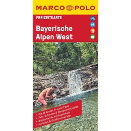 MARCO POLO Freizeitkarte 45 Bayerische Alpen West 1:100.000, Karte (im Sinne von Landkarte)