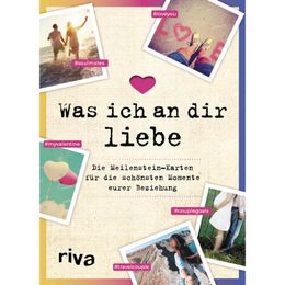 Riva Verlag Was ich an dir liebe - Die Meilenstein-Karten für die schönsten Momente eurer Beziehung - Alexandra Reinwarth, Box