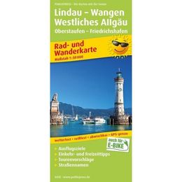PublicPress Rad- und Wanderkarte Lindau - Wangen, Westliches Allgäu, Oberstaufen - Friedrichshafen, Karte (im Sinne von Landkarte)