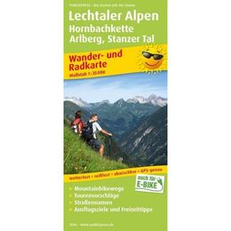 PublicPress Wander- und Radkarte Lechtaler Alpen, Hornbachkette, Arlberg, Stanzer Tal, Karte (im Sinne von Landkarte)