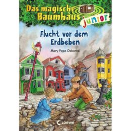 Loewe Verlag Flucht vor dem Erdbeben / Das magische Baumhaus junior Bd.22 - Mary Pope Osborne, Gebunden