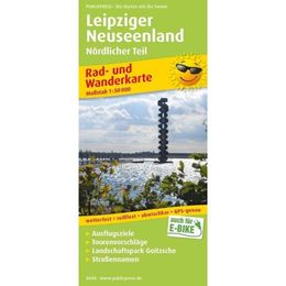 PublicPress Rad- und Wanderkarte Leipziger Neuseenland, Nördlicher Teil, Karte (im Sinne von Landkarte)