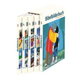 Was uns die Bibel erzählt / Bibelbilderbuch - Kees de Kort. Jubiläumsausgabe des Klassikers der Kinderbibeln, 5 Teile, Gebunden