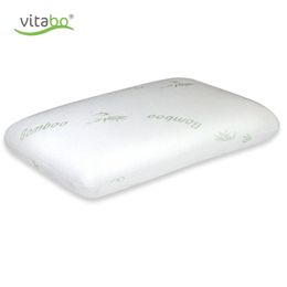 Vitabo Nackenkissen Ergonomisches Kissen, Seitenschläfer Nackenkissen Bambus-Bezug 60x40, 1-tlg.