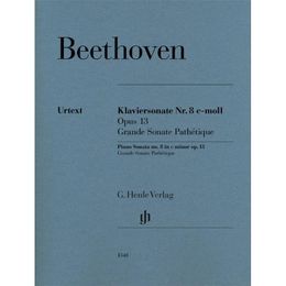 G. Henle Urtext-Ausgabe / Ludwig van Beethoven - Klaviersonate Nr. 8 c-moll op. 13 (Grande Sonate Pathétique) - Ludwig van Beethoven - Klaviersonate Nr. 8 c-moll op. 13 (Grande Sonate Pathétique), Kartoniert (TB)