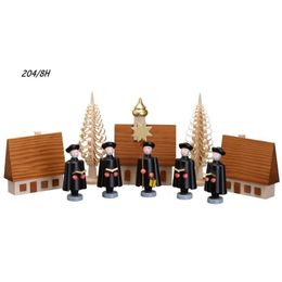 OTTO Sammelfigur Weihnachtsdekoration Kurrendefiguren mit Bäume Häuser und Kirche, bunt