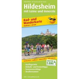 PublicPress Rad- und Wanderkarte Hildesheim mit Leine und Innerste, Karte (im Sinne von Landkarte)