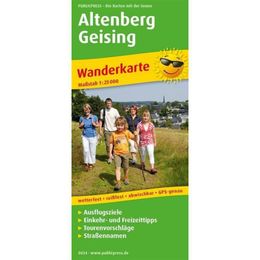 PublicPress Wanderkarte Altenberg - Geising, Karte (im Sinne von Landkarte)