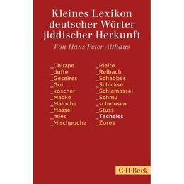 Beck Kleines Lexikon deutscher Wörter jiddischer Herkunft, Taschenbuch