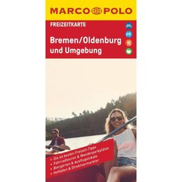 MARCO POLO Freizeitkarte 10 Oldenburg und Umgebung 1:100.000, Karte (im Sinne von Landkarte)