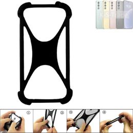 K-S-Trade Handyhülle für Meizu 21, Handy-Hülle Schutz-Hülle Silikon Bumper TPU Softcase Smartphone, schwarz