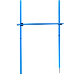Superhund Agility-Hürde Hürdenset mit Slalomstange 180 cm, ø 32 mm Farbe Blau, Robuste Stangen aus Kunststoff., Blau