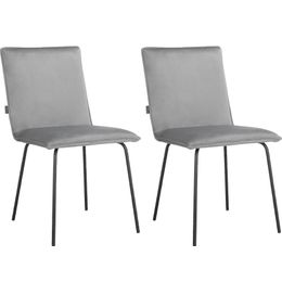 loft24 Stuhl Nick (2er Set), grau