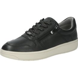 Caprice Sneaker, Reißverschluss, Leder, für Damen, schwarz, 38