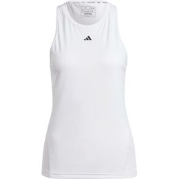 Adidas Trainingstop, feuchtigkeitsregulierend, Racerback, für Damen, weiß, XL
