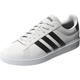 Adidas Grand Court 2.0 Sneaker, Retrolook, Dämpfung, für Damen, weiß, 42