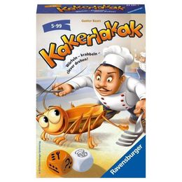 RAVENSBURGER VERLAG Ravensburger 23391 - Kakerlakak, Mitbringspiel für 2-4 Spieler, Kinderspiel ab 5 Jahren, kompaktes Format, Reisespiel, Brettspiel