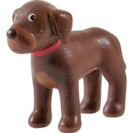 Haba Puppenhausfigur LITTLE FRIENDS – HUND DUSTY in dunkelbraun