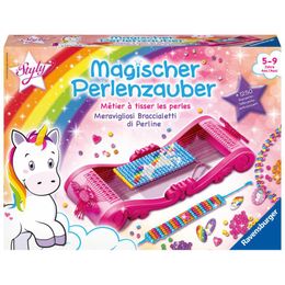 RAVENSBURGER VERLAG Bastel-Set MAGISCHER PERLENZAUBER – EINHORN mit 1250 Perlen