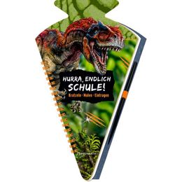 Coppenrath Verlag T-REX World – Schultüten-Kratzelbuch - Hurra, endlich Schule!