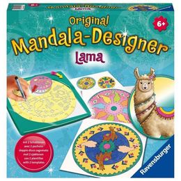 RAVENSBURGER VERLAG Ravensburger Mandala Designer Lama 28519, Zeichnen lernen für Kinder ab 6 Jahren, Kreatives Zeichnen mit Mandala-Schablonen für farbenfrohe Mandalas