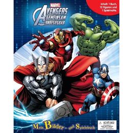 Spiel- und Beschäftigungsbücher - Avengers 2, Spielbuch + 9 Spielfiguren + Spielmatte