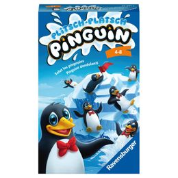 RAVENSBURGER VERLAG Ravensburger 23461 - Plitsch Platsch Pinguin, Mitbringspiel für 1-4 Spieler, Kinderspiel ab 4 Jahren, kompaktes Format, Reisespiel