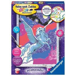 Mal-Set MALEN NACH ZAHLEN ROMANTIC – STOLZER PEGASUS mit Glitzer