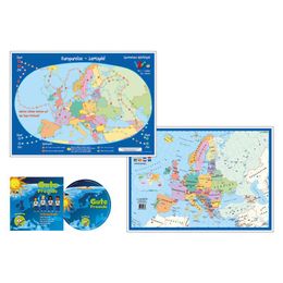 Europareise-Lernspiel (Kinderspiel) + 1 Audio-CD