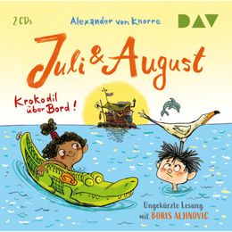 Juli und August - Krokodil über Bord!,2 Audio-CDs - Alexander von Knorre (Hörbuch)