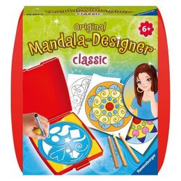 RAVENSBURGER VERLAG Ravensburger Mandala Designer Mini classic 29857, Zeichnen lernen für Kinder ab 6 Jahren, Zeichen-Set mit Mandala-Schablone für farbenfrohe Mandalas