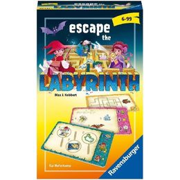 RAVENSBURGER VERLAG Ravensburger 20543 - Escape the Labyrinth, Mitbringspiel für 1-4 Spieler, ab 5 Jahren, kompaktes Format, Reisespiel