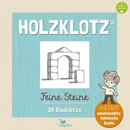 Magellan Holzklotz - Feine Steine - 30 Bauklötze