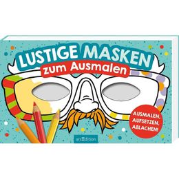 Ars Edition Lustige Masken zum Ausmalen