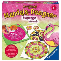 RAVENSBURGER VERLAG Ravensburger Mandala Designer Flamingo & Friends 28518, Zeichnen lernen für Kinder ab 6 Jahren, Set mit Mandala-Schablonen für farbenfrohe Mandalas