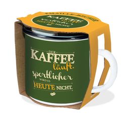 Trötsch Trötsch Emaille Becher Kaffee läuft