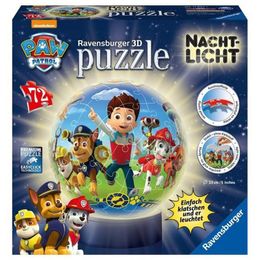 RAVENSBURGER VERLAG LED-Nachtlicht 3D-PUZZLE – PAW PATROL 72-teilig