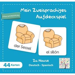 Mein zweisprachiges Aufdeckspiel - Mein zweisprachiges Aufdeckspiel, Zu Hause Deutsch-Spanisch (Kinderspiel)