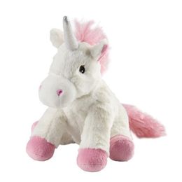 Wärmestofftier MINIS EINHORN mit Hirse/Lavendel in weiß