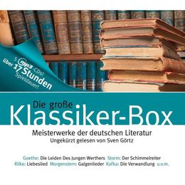 ZYX Music Die große Klassiker Box,5 MP3-CDs - Kafka,Goethe,Morgenstern Storm (Hörbuch)