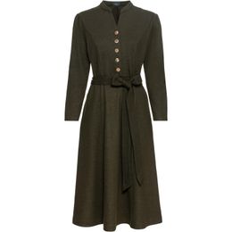 Luis Steindl Jerseykleid mit Knopfleiste Oliv (Gr&ouml;&szlig;e: 48)