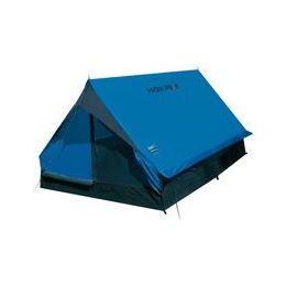 High Peak Hauszelt Minipack 2P blau/grau Kapazität: 2 Personen Wassersäule: 1.500 mm Schlafbereich: Breite 120 cm Aufbau: Haus-Zelt