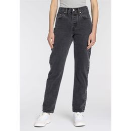 Levi's High-waist-Jeans LEVI'S "501 JEANS FOR WOMEN" Gr. 33, Länge 30, schwarz (radical relic) Damen Jeans High-Waist-Jeans