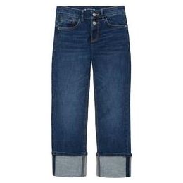 Tom Tailor Damen Alexa Straight Jeans, blau, Uni, Gr. 26/28