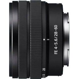 Sony SEL 28–60mm FE4–5.6 Objektiv, schwarz