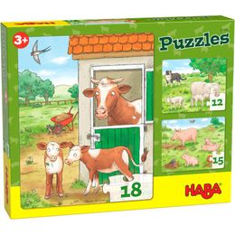 Haba Puzzle BAUERNHOFKINDER 12/15/18-teilig