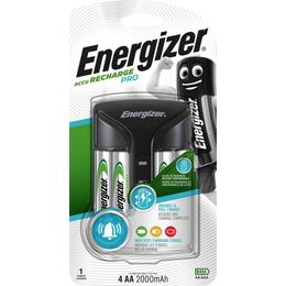 Energizer Pro Charger +4 AA 2000 mAh Batterie-Ladegerät, schwarz