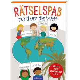 Ars Edition Rätselspaß rund um die Welt - Ute Löwenberg, Kartoniert (TB)